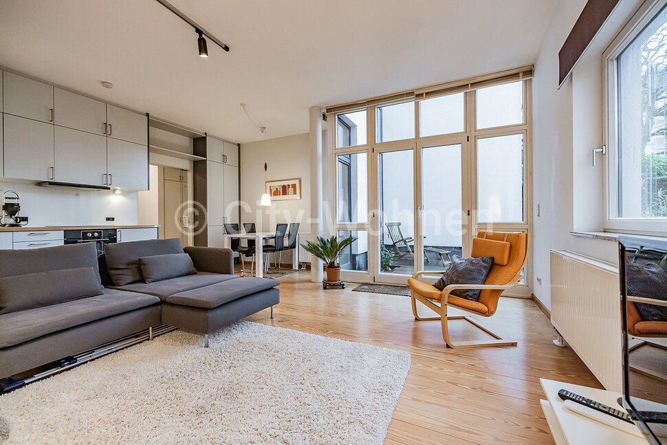 Exklusive möblierte Wohnung an der Elbchaussee in Hamburg-Ottensen ...